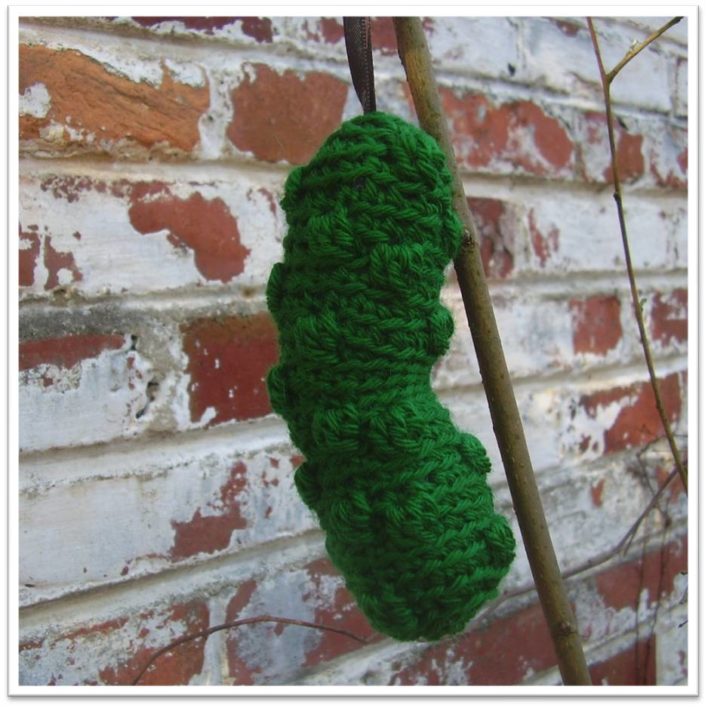 Free Christmas Pickle Crochet Pattern download | FreshStitches